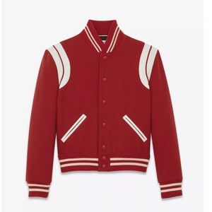Jackets & Coats | Ruby Red Baddie Varsity Bomber Jacket | Poshmark